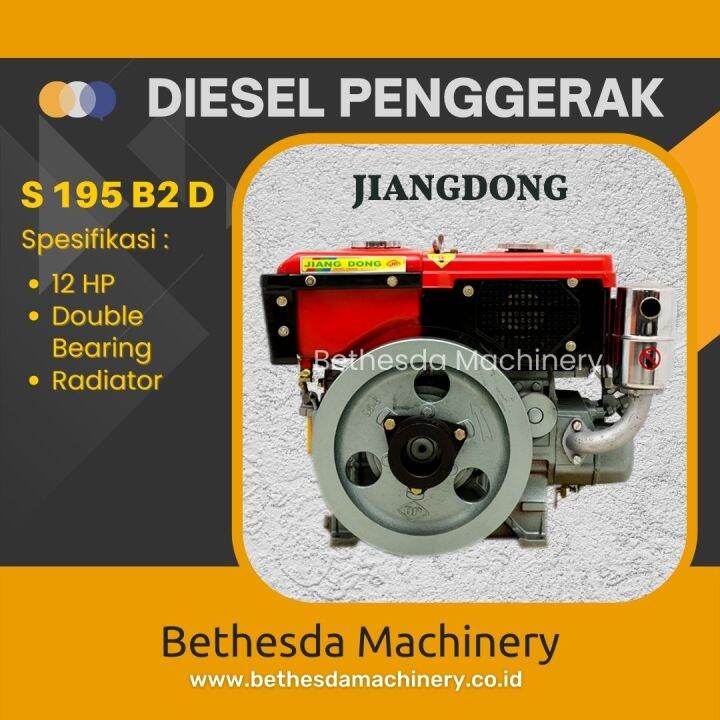 engine penggerak 12 HP Radiator starter Jiangdong double bearing ...
