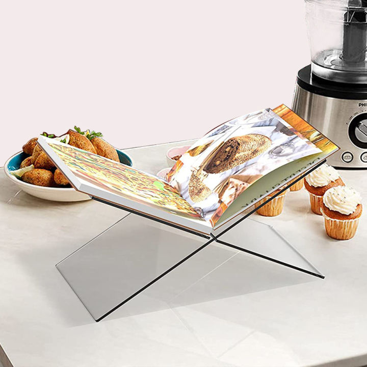Modern Display Shelf. Menu Display Stand X-shaped Bookcase Magazine ...