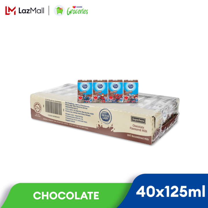 [CARTON] DUTCH LADY MILKY MARVEL CHOCOLATE (125ml x 40) | Lazada
