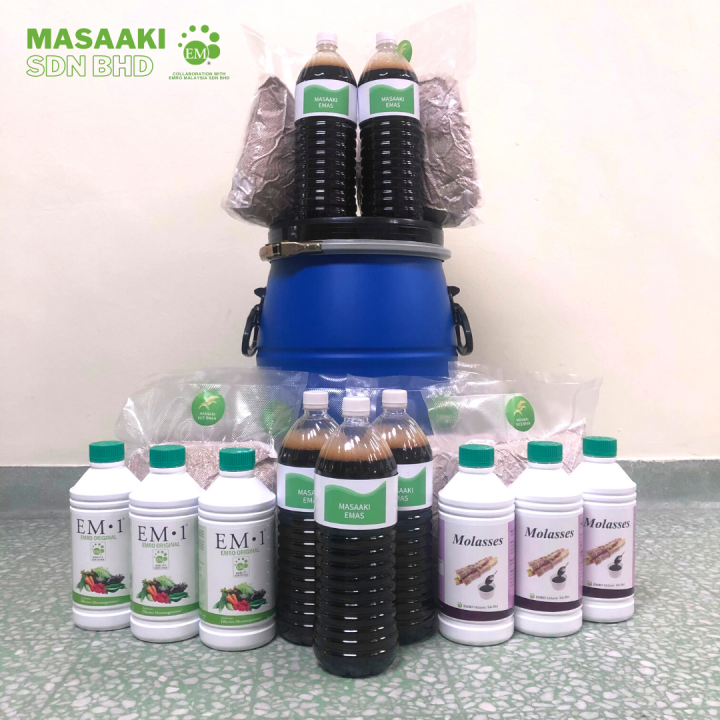 Advance Pack - Natural Organic EM Fertilizer (30 Litre Drum Tong, EM1 ...