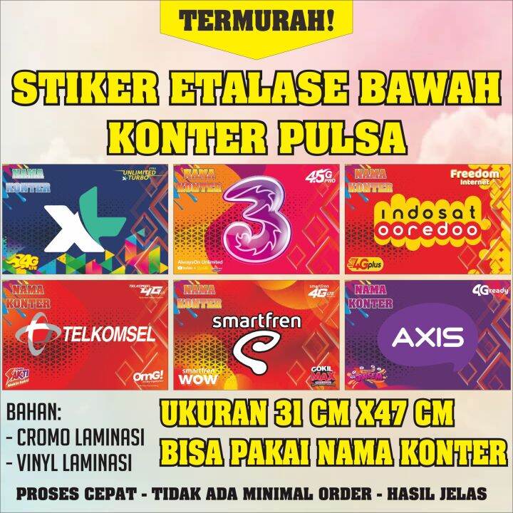 Stiker Etalase Konter Bagian Bawah / Stiker Dekorasi Konter / Stiker ...