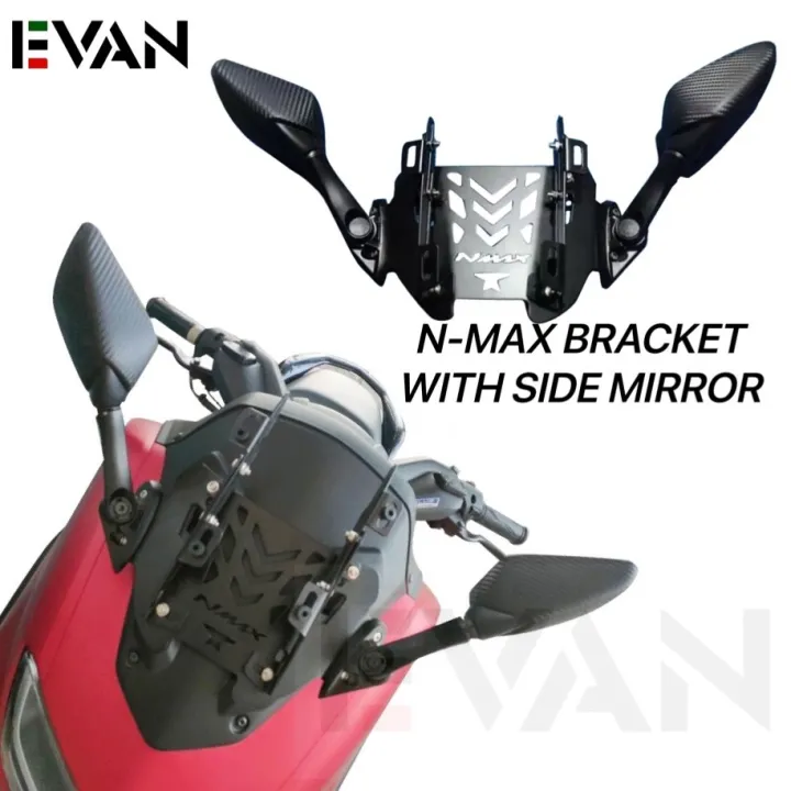 Nmax v2 With Corbon Side Mirror And Windshield BracketSide Mirror ...