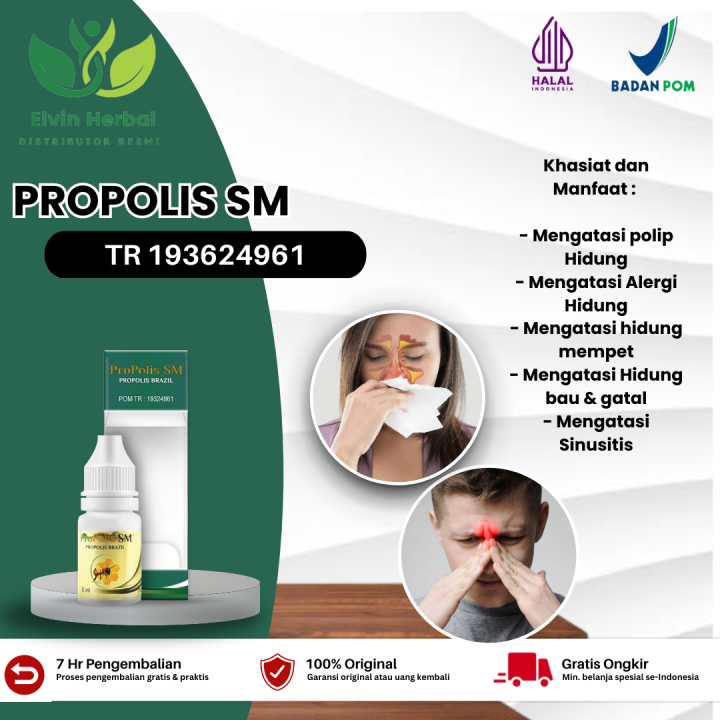 Propolis SM, Obat Hidung Tersumbat, Hidung Gatal, Hidung Mampet ...
