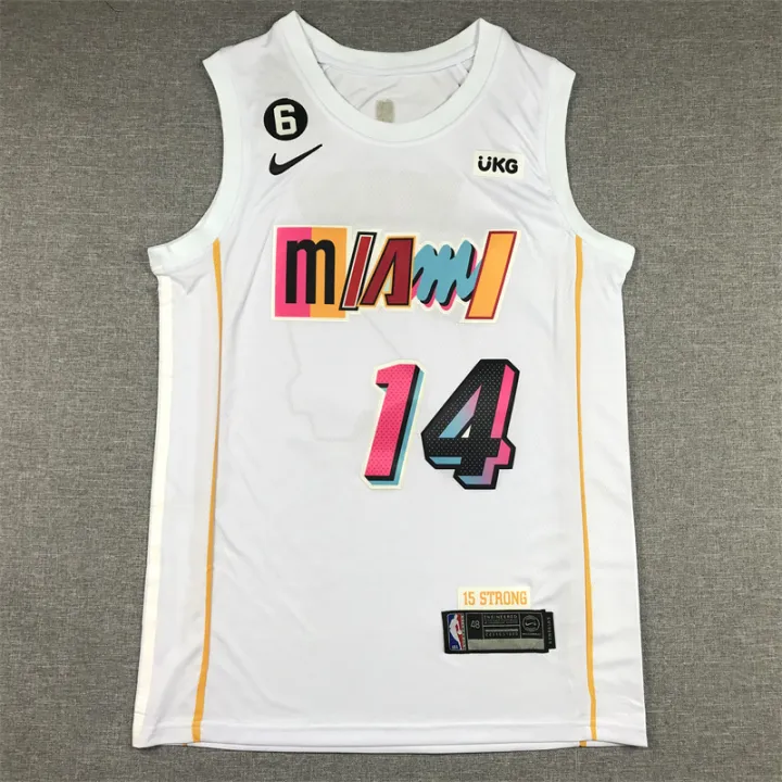 2023 New NBA Miami Heat #14 Tyler Herro White City Edition Basketball ...