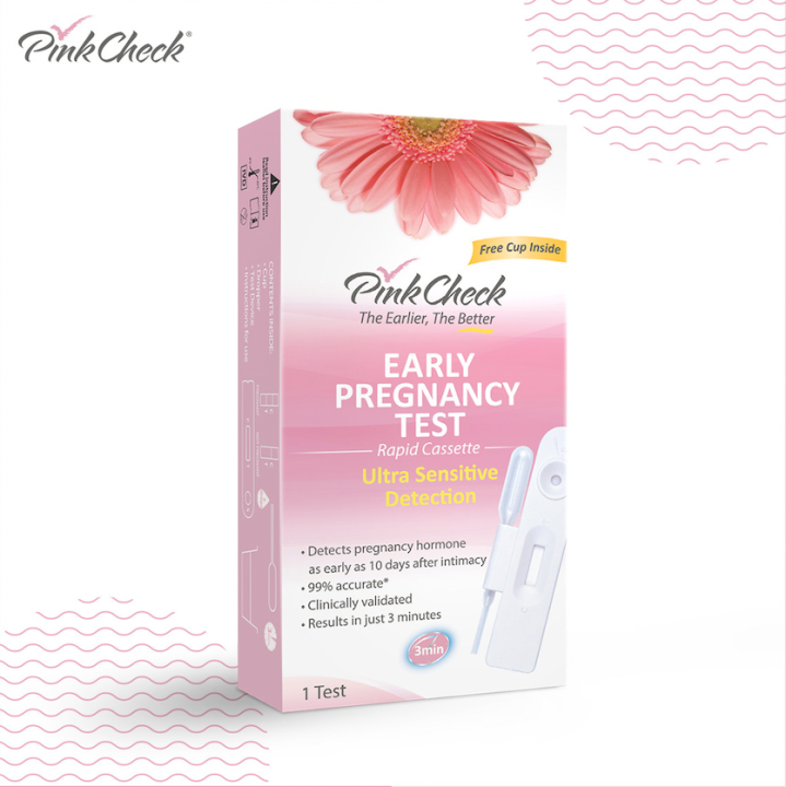 PinkCheck Cassette Early Pregnancy Test Kit 1s | Lazada PH