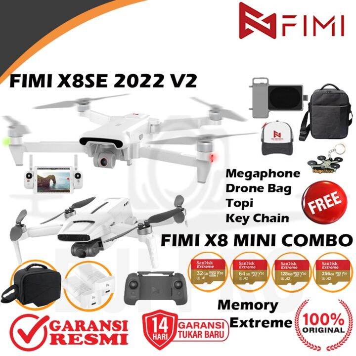 DRONE XIAOMI FIMI X8 SE 2022 V2 COMBO EXTRA BATTERY - FIMI X8SE 2022 ...