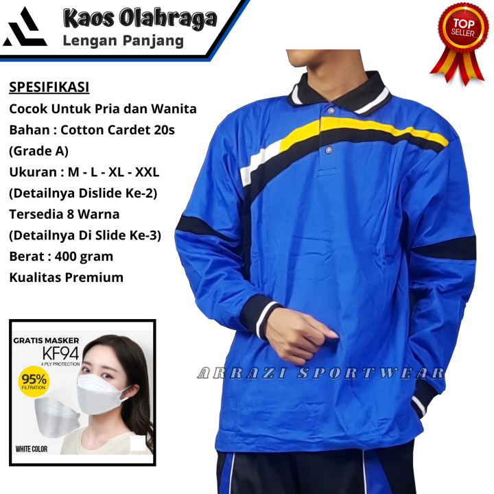 Baju Atasan Kaos Seragam Olahraga Lengan Panjang Seragaman Pria dan ... Baju Atasan Kaos Seragam Olahraga Lengan Panjang Seragaman Pria dan ...