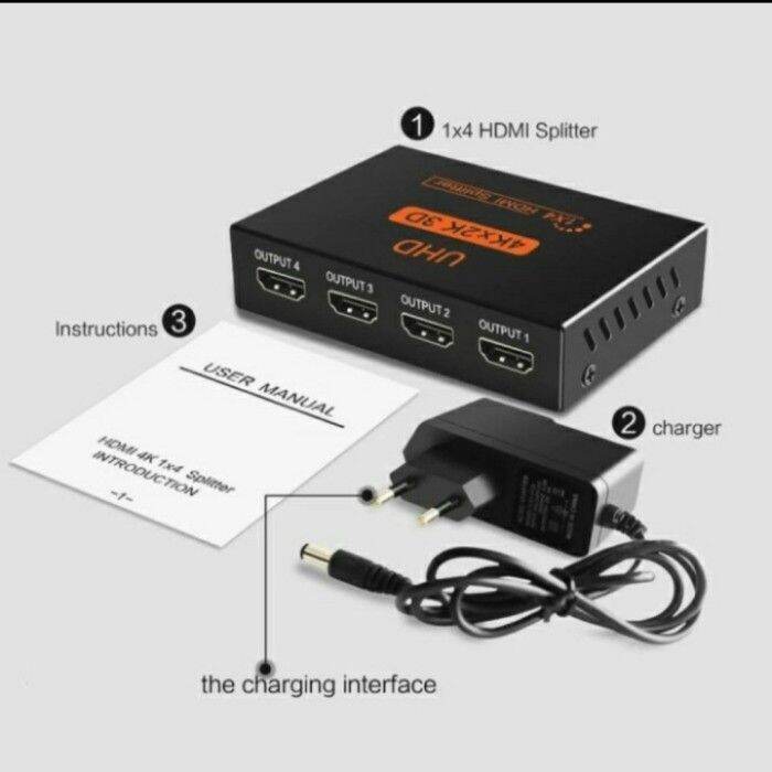 Hdmi Splitter 2 Port 4K Spliter | Lazada Indonesia