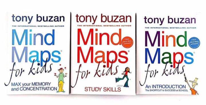 Mind Maps for kids 3 books set full-colors by tony buzan | Lazada.co.th