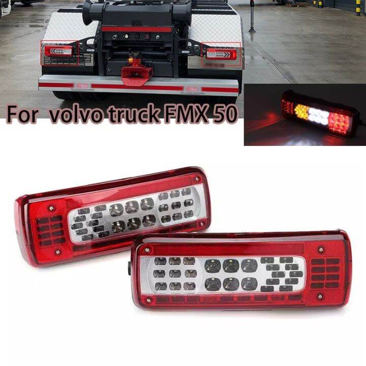 Left Right 24V LED Truck Tail Lamp Brake Light For Volvo Truck FMX 500 ...