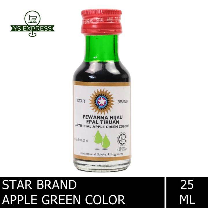 STAR BRAND Artificial Apple Green Colour 25ml | Lazada