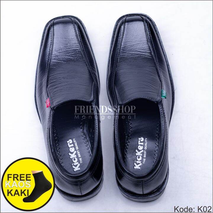 sepatu kicker formal 100% kulit sapi cocok buat kerja kantoran K02 ...