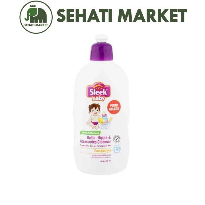 SLEEK BABY CUCI BOTOL BOTTLE NIPPLE CLEANSER 500ml | Lazada Indonesia