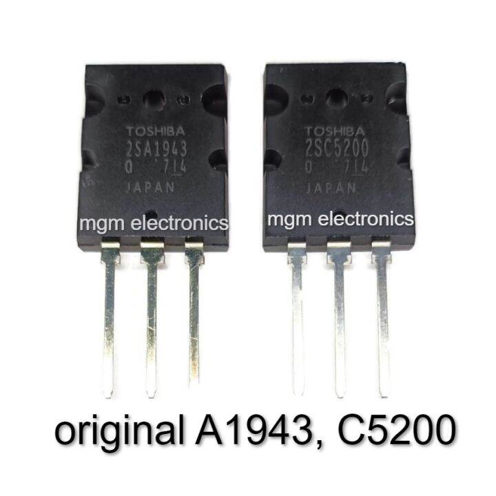 1pc. ORIGINAL TOSHIBA POWER TRANSISTOR A1943 C5200 for amplifier | Lazada PH