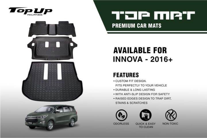 Top Mat Inner Matting Set | Toyota Innova 2016-2020 | Lazada PH