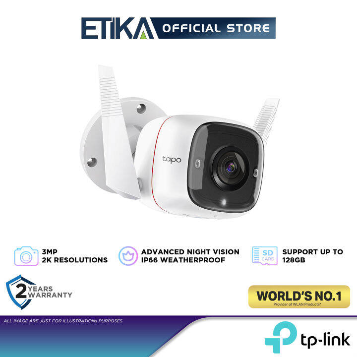 TP-Link Tapo C310 | Outdoor 2K CCTV/ 3MP SUPER HD with Amazon Safety CLOUD/Sirim Certification ...
