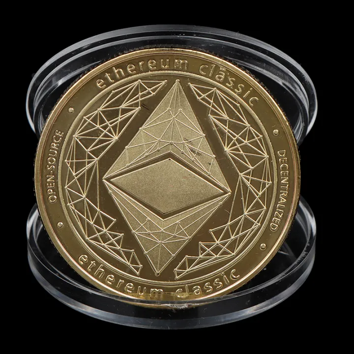 MAITU01 🔥🌟Gold/Silver-Plated Ethereum Coin Commemorative Coin Art ...
