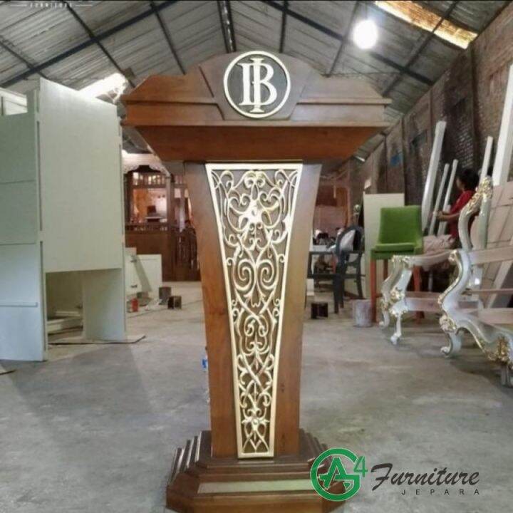 Mimbar Podium Kepresidenan Warna Natural - Kayu Jati | Lazada Indonesia