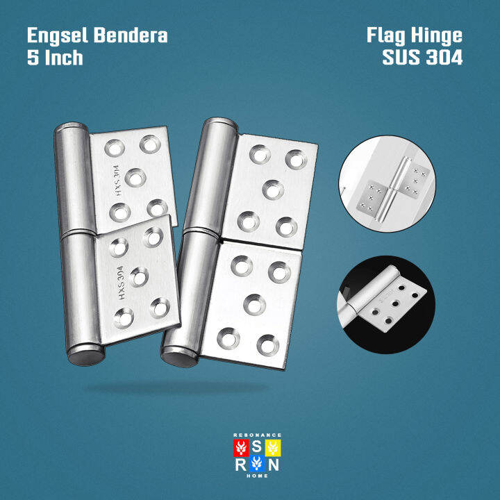 Engsel Pintu Bendera Stainless 5 Inci / Engsel Cabut Resonance Home ...