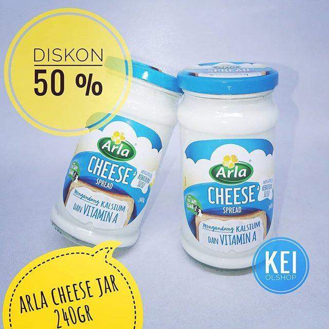 Arla Spread Cheese Jar 140gr, Arla Krim Keju / Arla cream cheese ...