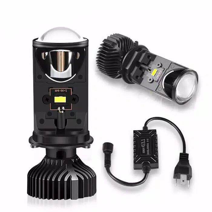 Lampu LED projector MINI H4 buat semua motor dan mobil | Lazada Indonesia