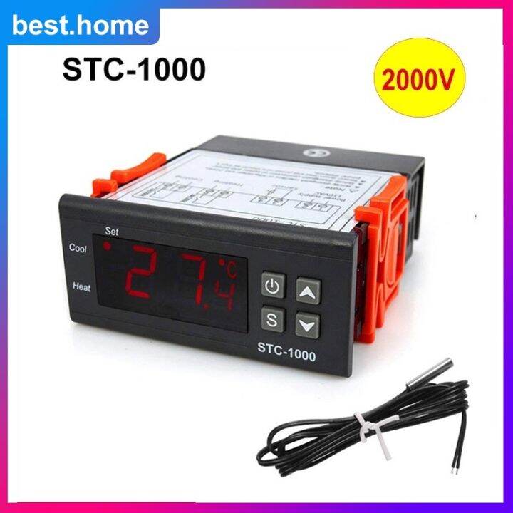 Cod Stc 1000 Digital Temperature Controller Thermostat Sensor For Incubator With 1m Sensor 220v