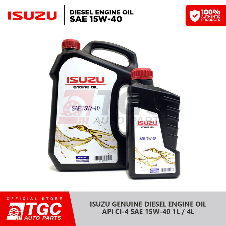 ISUZU Genuine Diesel Engine Oil API CI - 4 SAE 15W-40 1 Liter or 1 ...