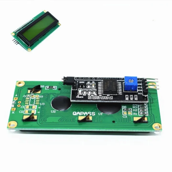 【คุณภาพสูง】Green Screen IIC I2C LCD 1602 (16x2) Liquid Crystal Display ...