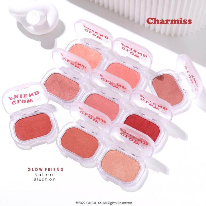 สินค้าขายดี FLASH SALE พร้อมส่ง 9สี Charmiss Glow friend Natural Blush ...