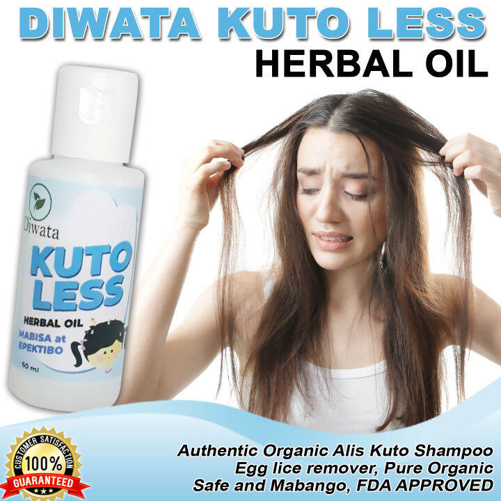 Original Diwata Kuto Less Herbal Oil, kuto and lisa remover, lice ...