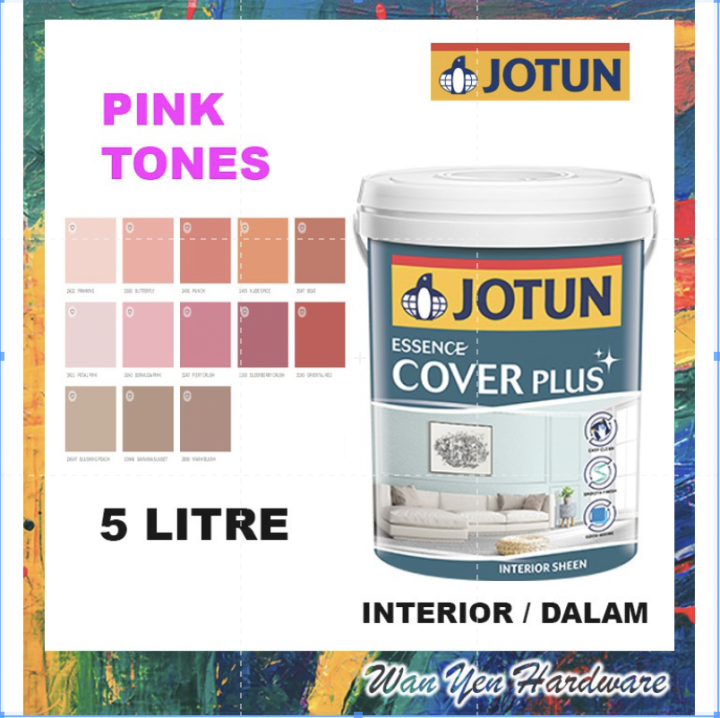 5 LITRES ( PINK TONES ) JOTUN ESSENCE COVER PLUSS SHEEN ( ENTERIOR ...