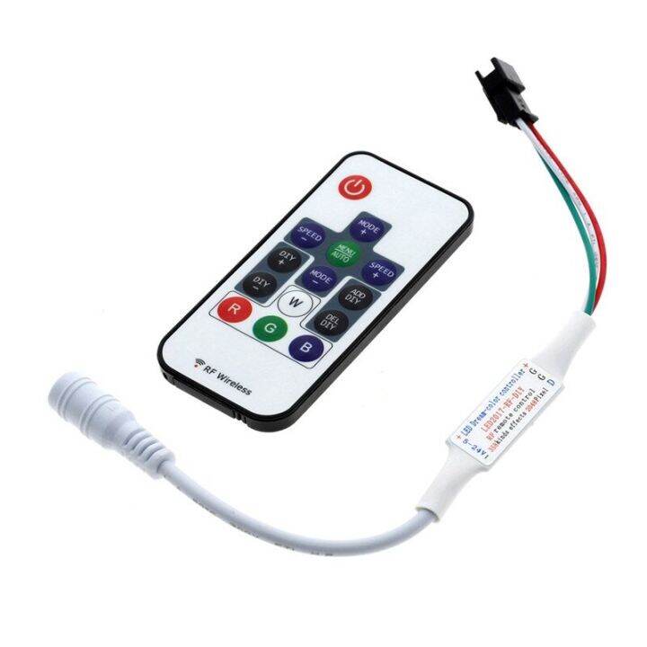 14 Key Dc 5v -24v Sp103e 14key Rgb Wireless Remote Mini Rf Led ...