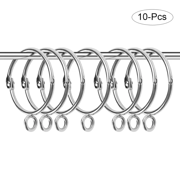 🔥🔥🔥10 Pack Curtain Rings Opening, 50mm Internal Diameter iron Curtains ...