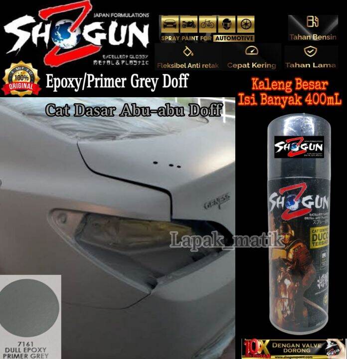 Pilok SHOGUN Z Dull Epoxy Primer Grey 7161 Poksi Abu Doff | Lazada ...