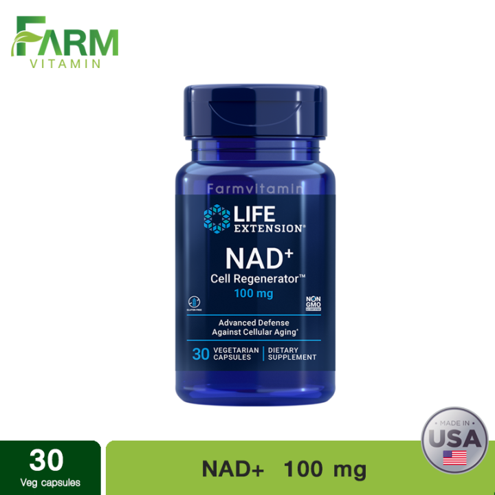 Life extension, NAD+ Cell Regenerator 100mg, 30 Veg capsules | Lazada.co.th