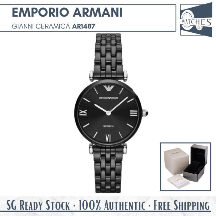 AR1487 Gianni Ceramica จากสายนาฬิกาผู้หญิงควอตซ์เซรามิกของ Emporio Armani | Lazada.co.th