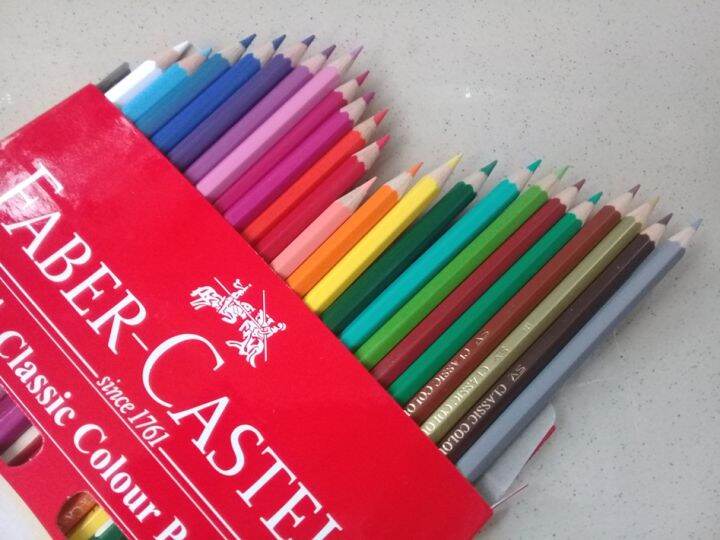 Pensil Warna 24 Classic Colour Pencils - Faber Castell | Lazada Indonesia