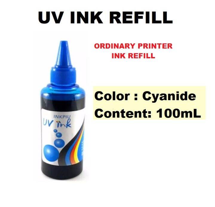 UNIVERSAL INK FOR PRINTER (BLUE / CYANIDE) 1 BOTTLE | Lazada PH