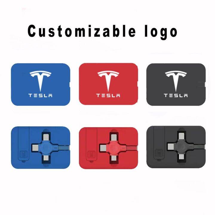 Retractable portable data cable three-in-one Android Apple TYPE-C ...