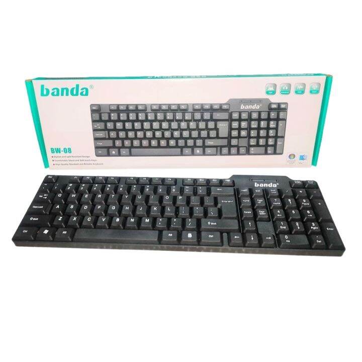 Banda usb keyboard BW-08 Wireless Keyboard Gaming Keyboard Wired ...