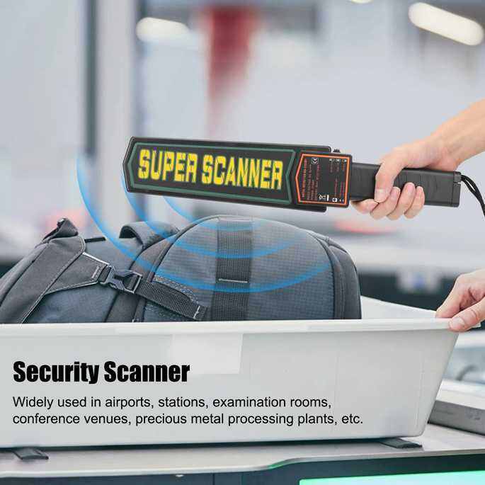 Security Scanner Metal Detektor Logam Body Checker Portable Untuk ...