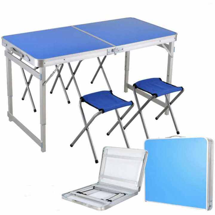 Meja Koper Kursi Lipat Set Camping Outdoor Portable Aluminium Kaki ...