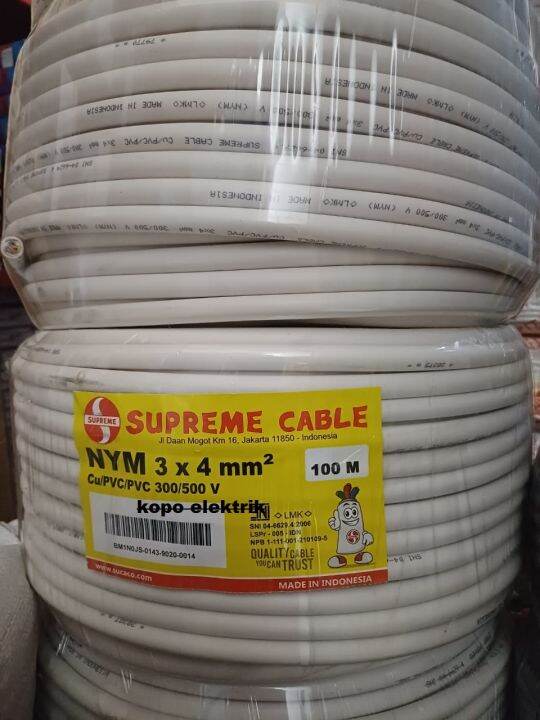 Kabel NYM 3x4 Supreme 100 Meter | Lazada Indonesia