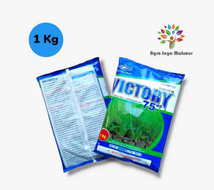VICTORY 75WP BIRU 1KG Fungisida kontak protektif untuk mengendalikan ...