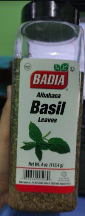 BASIL BADIA Albahaca BASIL LEAVES 113.4g or 4oz | Lazada PH
