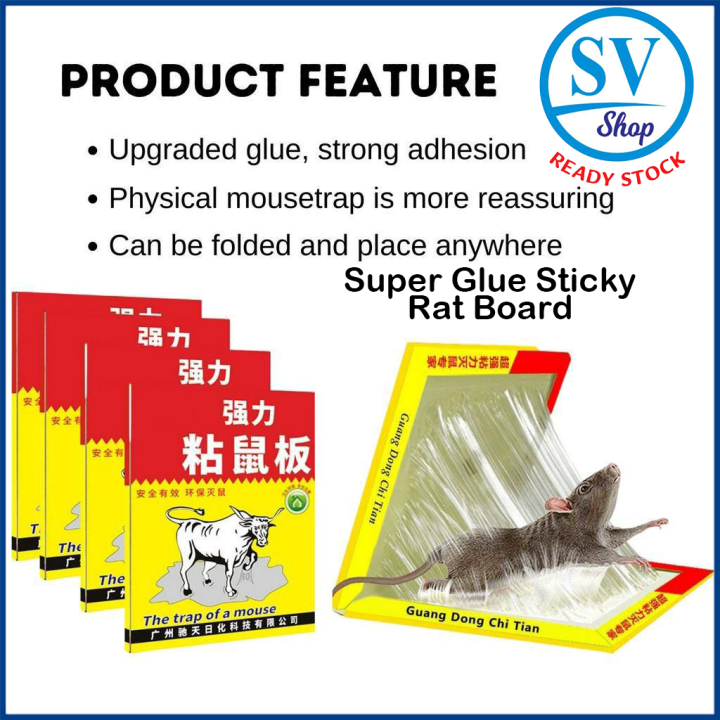 MOUSE CATCHER TRAP Super GLUE RAT/STICKY RAT/Tikus Papan pelekat | Lazada
