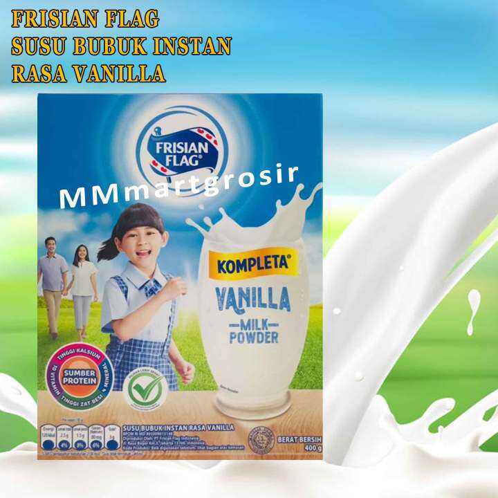Frisian Flag/ Susu Bubuk Instan/ Susu Rasa Vanilla/ 400gr | Lazada ...