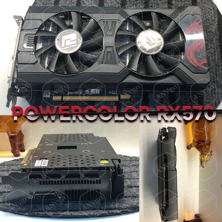 card màn hình VGA RX570 4G full cổng có Backplate | Lazada.vn