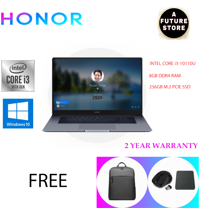 Honor Magicbook X 15 1UGE 15.6'' FHD Laptop Space Gray ( I3-10110U, 8GB ...