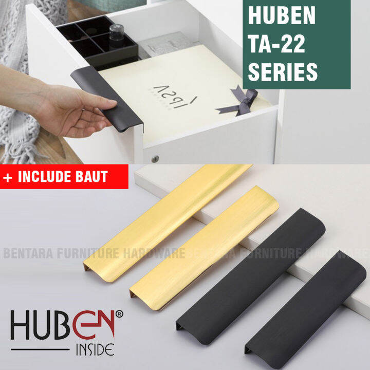 HUBEN TA-22 160 MM - TARIKAN LACI INVISIBLE PINTU KABINET LEMARI MEJA ...